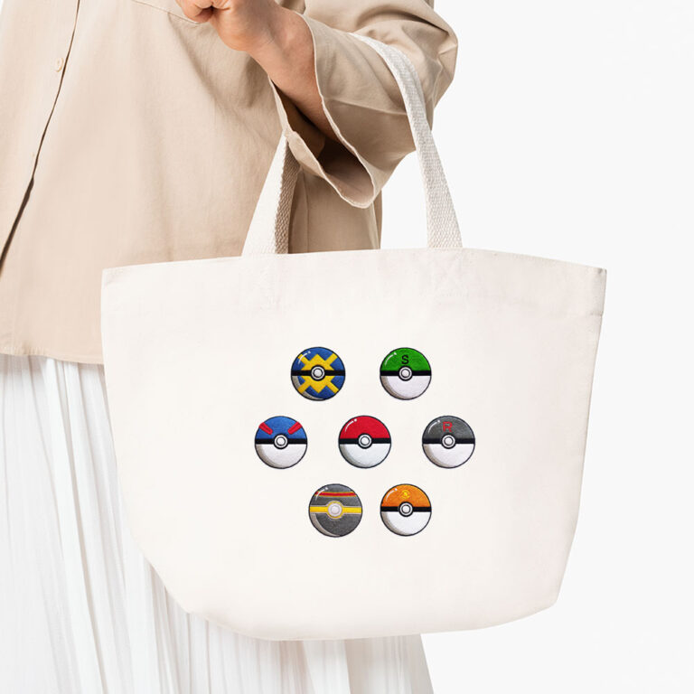 PokeBalls Patch Pokemon Embroidered Iron-On - Bling! Handmade